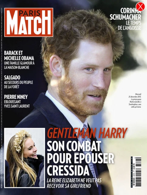 PARIS MATCH N° 3373 - LA PRINCE HARRY / PIERRE NINEY (8 janvier 2014 ...