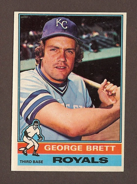 1976 TOPPS BASEBALL George Brett #19 2ème année MLB HOF Kansas City Royals 3ème Base EUR 22,39 ...