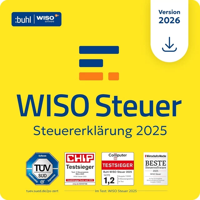 DOWNLOAD-VERSION WISO STEUER 2026 für die Steuererklärung 2025 ...
