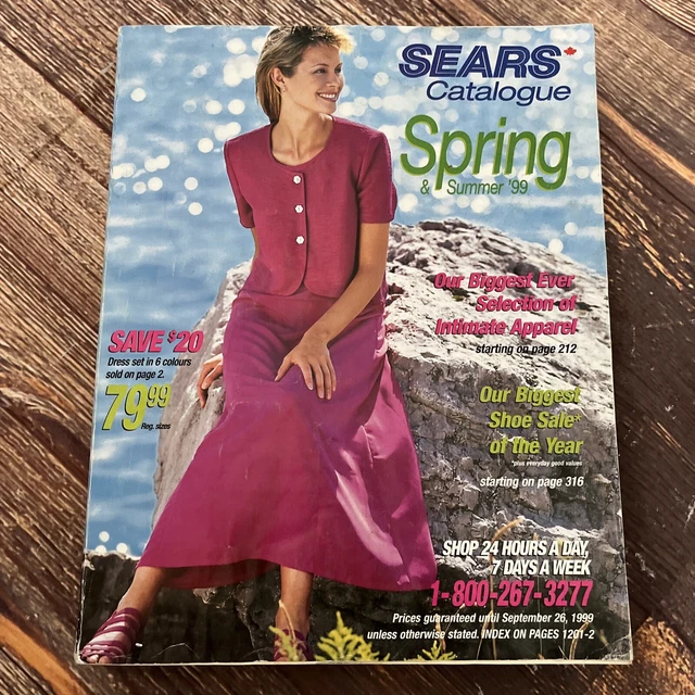 VINTAGE SEARS 1999 Spring And Summer Fashion Electronics Furniture Rare ...