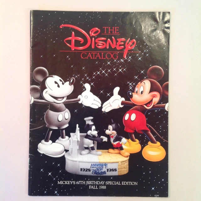 VINTAGE FALL 1988 Disney Catalog Mickey's 60th Birthday Special Edition ...