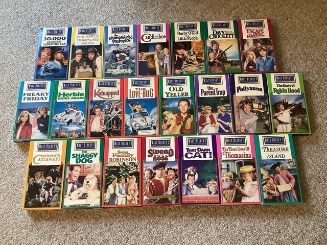 WALT DISNEY STUDIO Film Collection Complete 22 VHS lot (Shaggy Dog ...