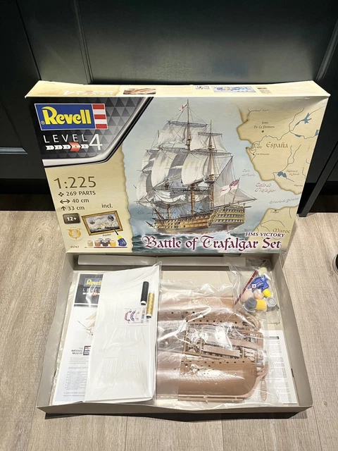REVELL 05767 HMS Victory Flagship Battle of Trafalgar Model Kit 1:225 ...