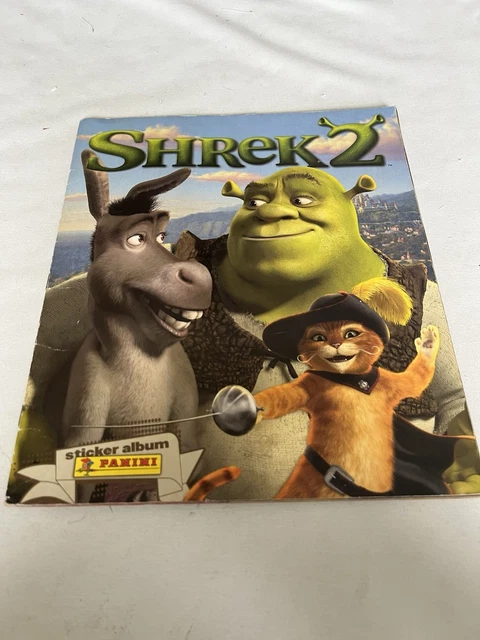 PANINI SHREK 2 Sticker Album complete all stickers + Poster missing 3 ...