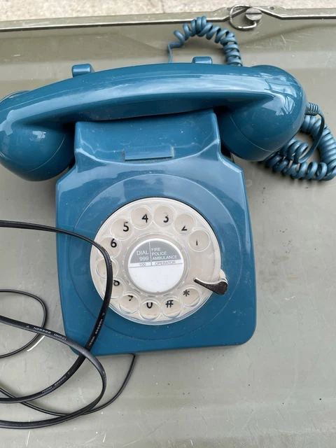 COLLECTABLE AZURE COLOUR Rotary Telephone GPO748 - GWO - No Res £26.68 ...
