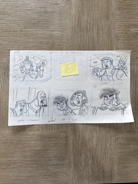 DANNY PHANTOM ORIGINAL Nickelodeon Animation Storyboard Production Art ...