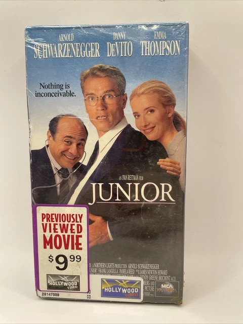 JUNIOR VHS 1995 Schwarzenegger Emma Thompson Danny Devito $9.95 - PicClick