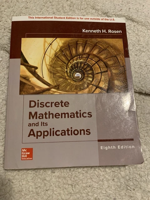 DISCRETE MATHEMATICS AND Its Applications 8th Edition by Kenneth Rosen ...