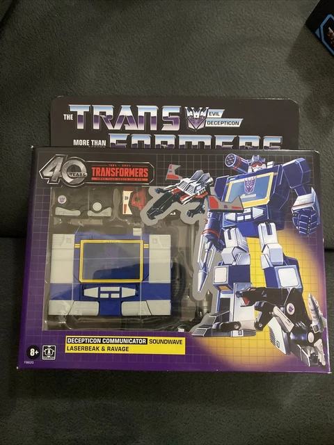 TRANSFORMERS RETRO 40TH Anniversary G1 Soundwave, Laserbeak & Ravage ...