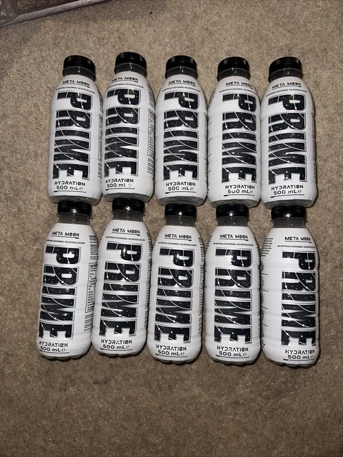 PRIME HYDRATION ENERGY Drink Meta Moon 500ml 10 Bottles Logan Paul KSI ...