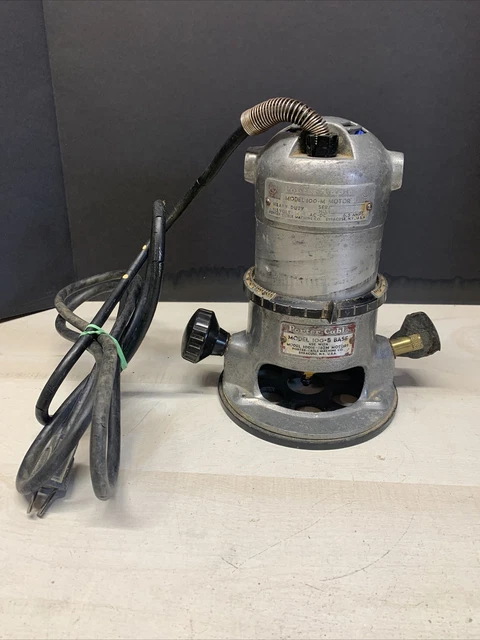 VINTAGE ROCKWELL 100-M Router Motor w/100-B Base PORTER CABLE 6.5A ...