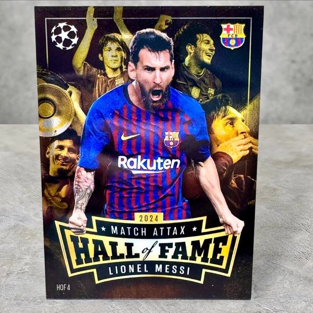 TOPPS MATCH ATTAX 2024/25 Lionel Messi (FC Barcelona) Hall Of Fame HOF4 ...