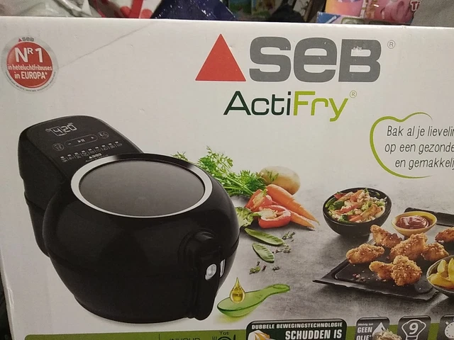 SEB ACTIFRY GENIUS - Friteuse sans huile 1,2Kg Air Fryer 6 Pers. 9 Prog ...