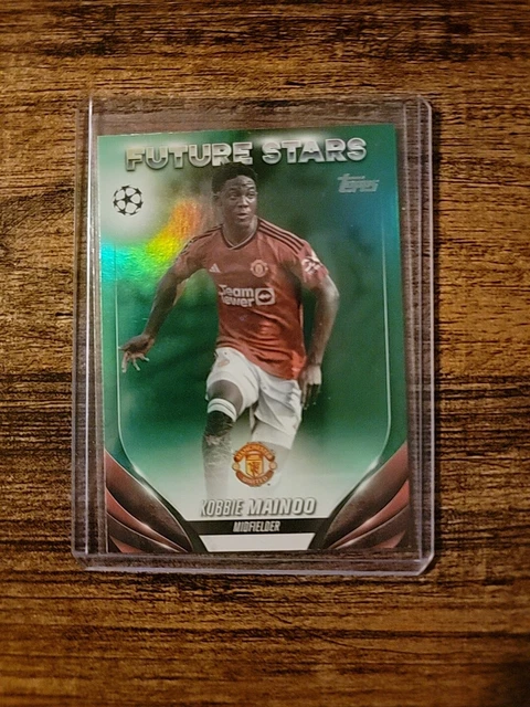 2023/24 TOPPS UEFA Club Competitions Kobbie Mainoo Future Stars vert 7/ ...