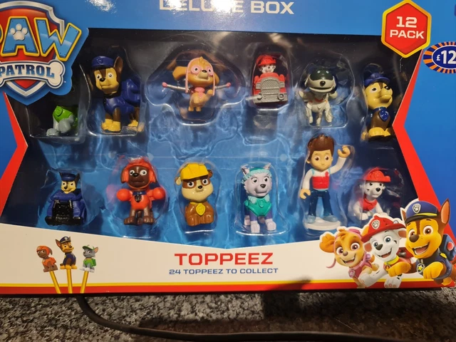 PAW PATROL CHARACTER Pencil Pen Toppers Figures Deluxe Box Pack of 12 ...