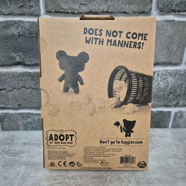 FUGGLER ANNOYED ALIEN Blue Fluffy Funny Ugly Monster Soft Toy Plush 8 ...