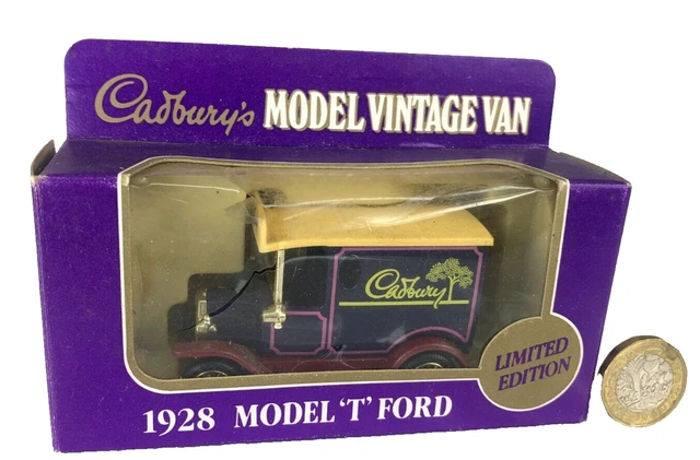 TOY CAR CADBURYS 1928 Model T Ford Limited Ed Diecast Collectable Lledo ...