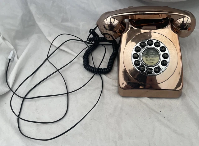 VINTAGE GOODMANS RETRO Rose Gold House Phone Landline £12.00 - PicClick UK