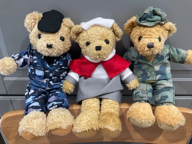 LEGACY BEARS X 3 ANZAC WW1 Teddy Bears Plush Toy Australian military ...