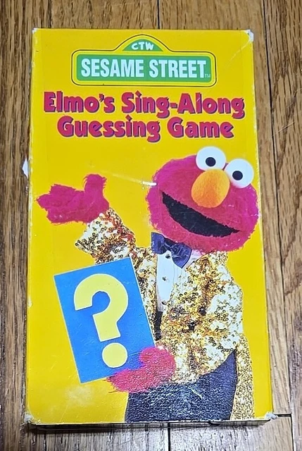 SESAME STREET - Elmos Sing-Along Guessing Game (VHS, 1996) £3.32 ...