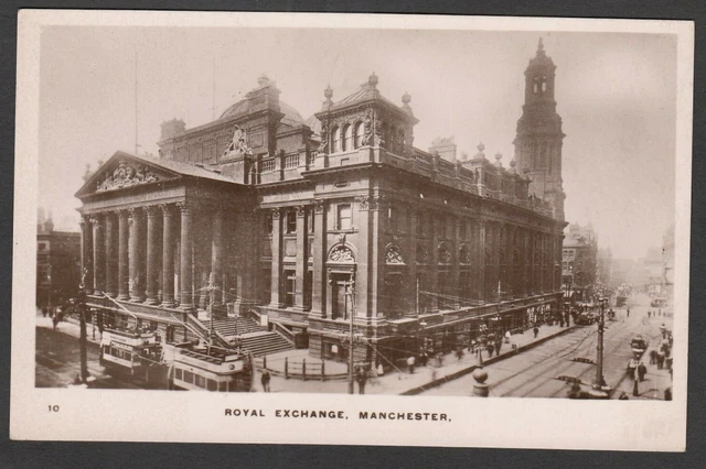 POSTCARD MANCHESTER LANCASHIRE the Royal Exchange early RP Grosvenor ...
