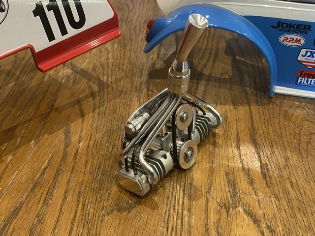 TAMIYA RC VINTAGE Alloy Engine Replica Angled Stinger Sand Scorcher ...