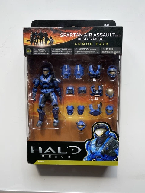 MCFARLANE HALO REACH Blue Armor Pack Spartan Air Assault ODST / EVA ...