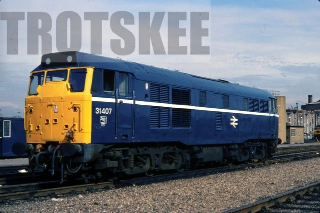 35MM SLIDE BR British Rail Diesel Loco Class 31 31407 Finsbury Park ...