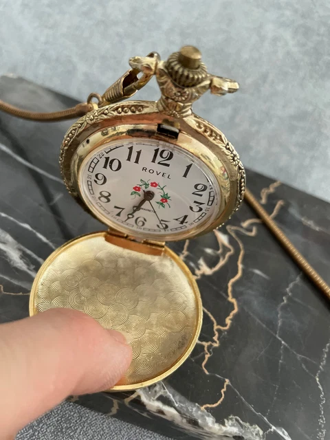 VINTAGE WATCH CLOCK traveler Rovel Taschenuhr Uhr EUR 123,00 - PicClick DE