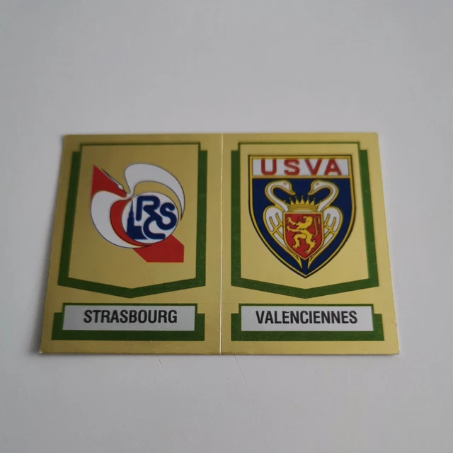 N°412 STRASBOURG / Valenciennes Ecusson Badge vignette Panini football ...
