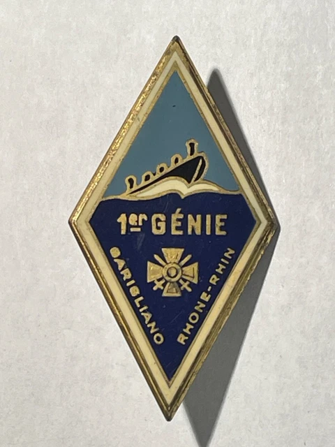INSIGNE 1ER RÉGIMENT du Génie Drago Paris H209 (9-13/A1-76/18) EUR 6,99 ...