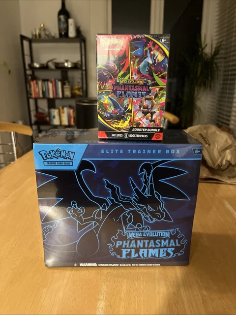 POKÉMON TCG PHANTASMAL Flames ETB & Booster Bundle £98.46 - PicClick UK