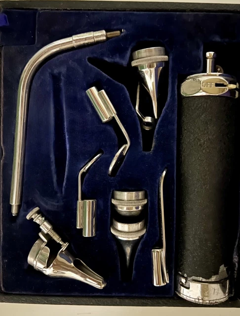 1940S GOWLANDS OPHTHALMOSCOPE Diagnostic Set - Vintage Medical ...