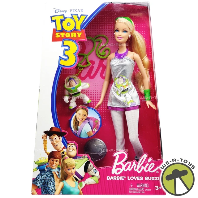 DISNEY PIXAR TOY Story 3 Barbie Loves Buzz Doll 2009 Mattel R9296 £110. ...
