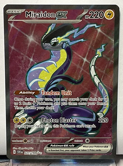 MIRAIDON EX - Pokemon Scarlet & Violet Base Set *Full art* #227/198 ...