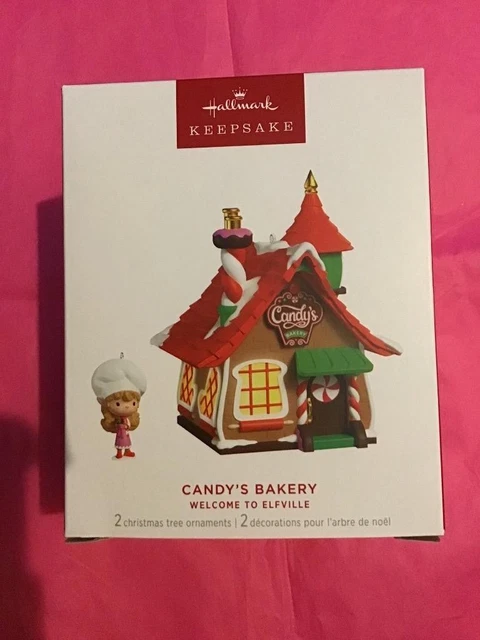HALLMARK KEEPSAKE ORNAMENT 2025 Candy’s Bakery Welcome to Elfville set ...
