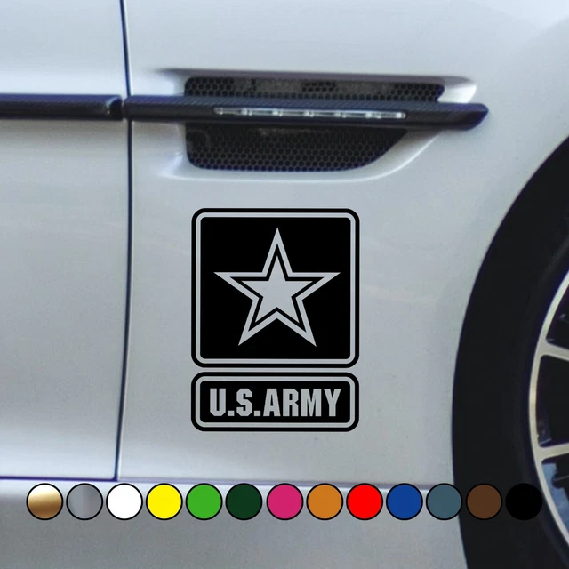 MILITARY US ARMY Logo Unites States - Sticker Perfect Cut Color Vinyl ...