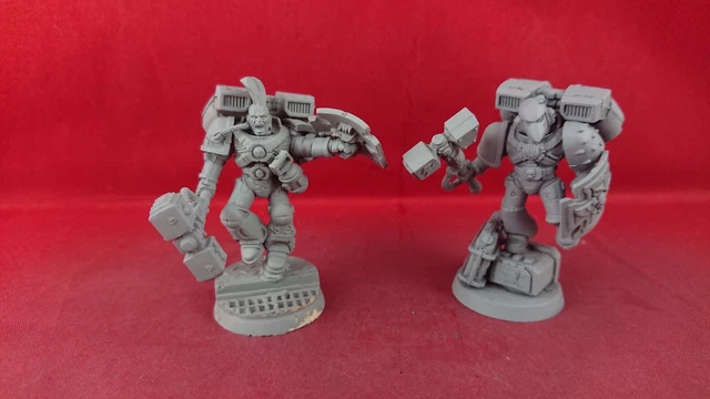 2 SPACE MARINE SMASH CAPTAIN (Kitbash) Kunststoff-Warhammer 40K EUR 21 ...