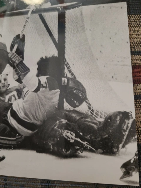 1972 REGGIE LEACH Dan Bouchard Goalie Mask Photo Atlanta Flames Nhl ...