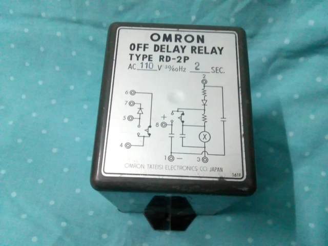 OMRON OFF DELAY Relay Type Rd-2P Ac 110V 50/60 Hz. 2 Sec $45.11 - PicClick