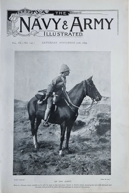 1899 BOER WAR Era Print Hussar Scout Alert South Africa $108.06 ...