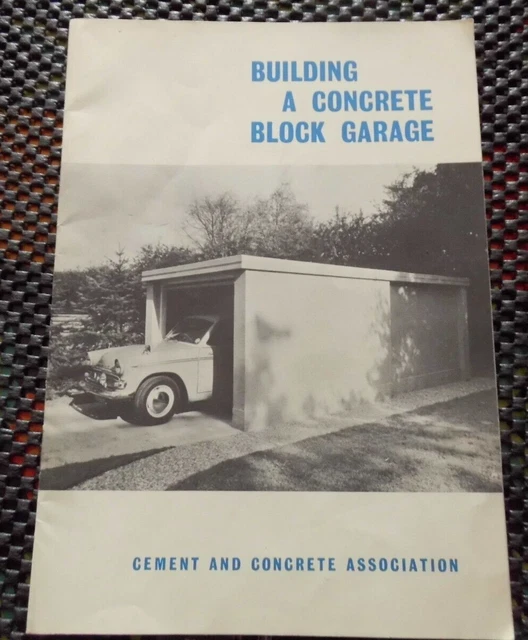 BUILDING A Concrete Block Garage Booklet, 1961. EUR 2,29 - PicClick DE