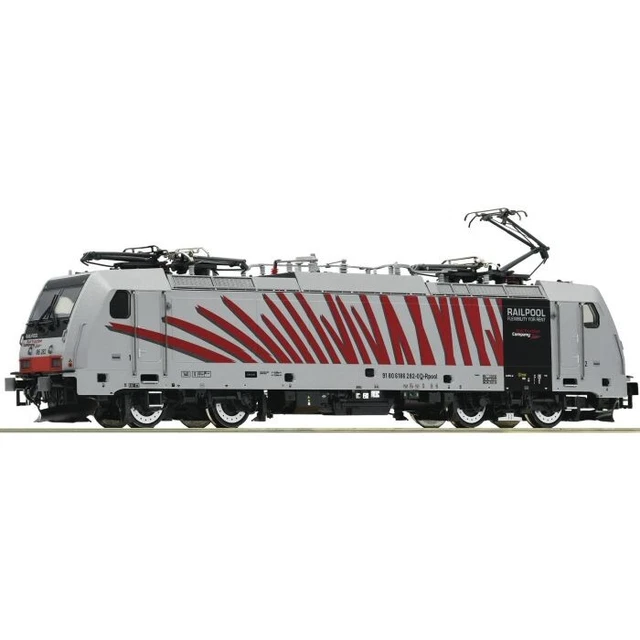 ROCO 73319 LOCOMOTIVA elettrica Br186 Railpool Zebra digital sound ...