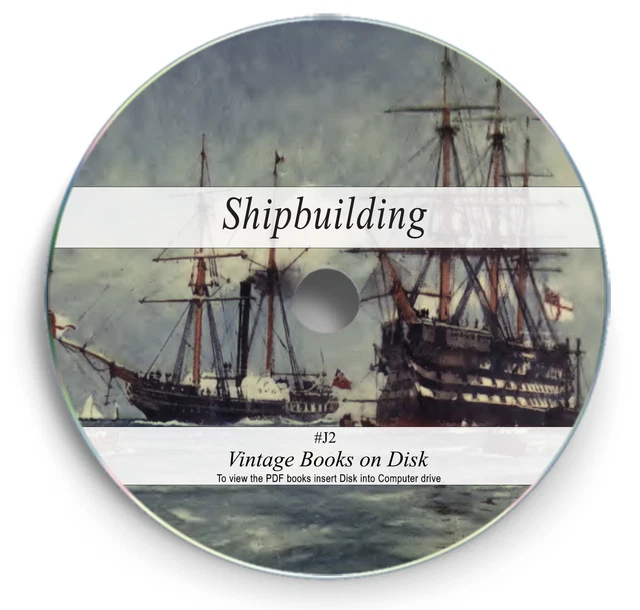 SHIP BUILDING -206 Old Books on DVD Navy Maritime Warship Sailing Boat ...