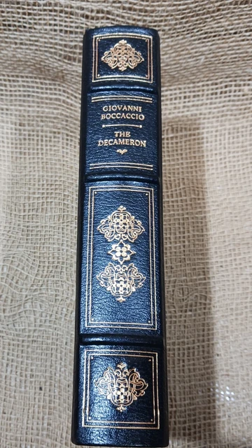 1981 FRANKLIN LIBRARY "The Decameron" Giovanni Boccachio - 1/4 bound ...