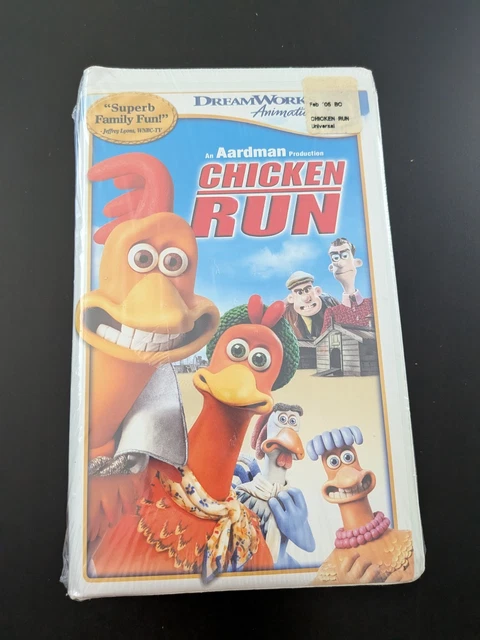 CHICKEN RUN (VHS, 2000) Dreamworks Animated Feature Film NEW SEALED ...