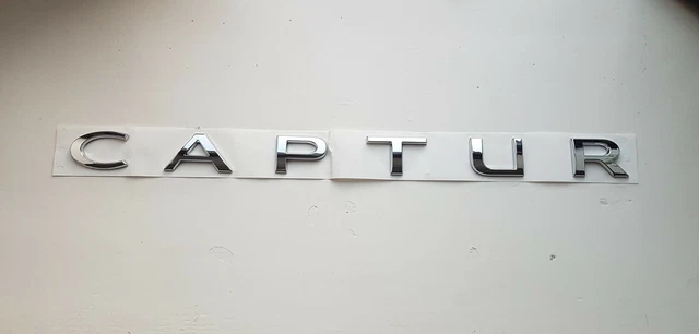NEW GENUINE RENAULT CAPTUR CHROME BOOT BADGE Rear Emblem 2013+ £16.99 ...