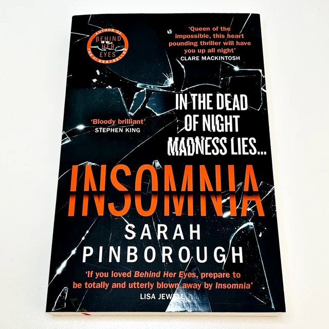INSOMNIA BY SARAH Pinborough Paperback Book Mystery Psychological ...