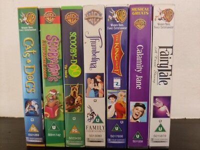 WARNER BROS VHS Job Lot - Bundle - Cats and Dogs - Scooby Doo ...