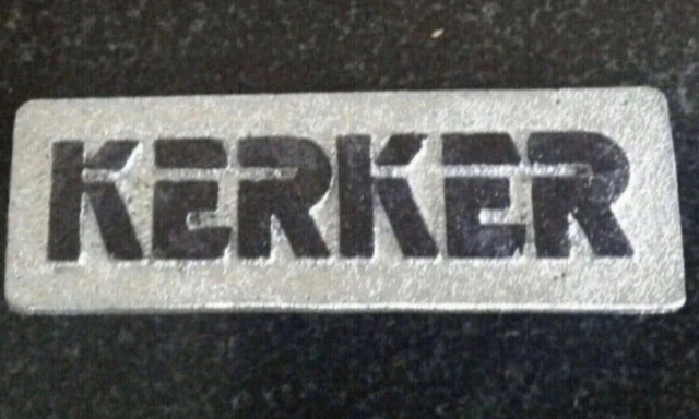 KAWASAKI KERKER CLASSIC megaphone metal exhaust badge eddie Lawson #21 ...